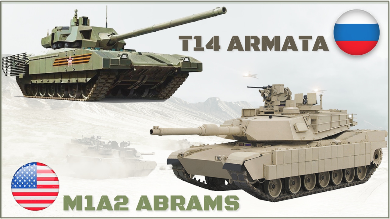 T-14 ARMATA (Russia) VS M1A2 ABRAMS (USA) Tank Comparison (Video) | The History Channel